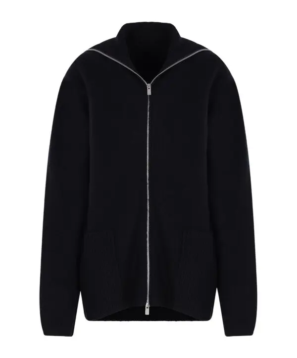 Yohji Yamamoto Zip-up Long-sleeved Cardigan