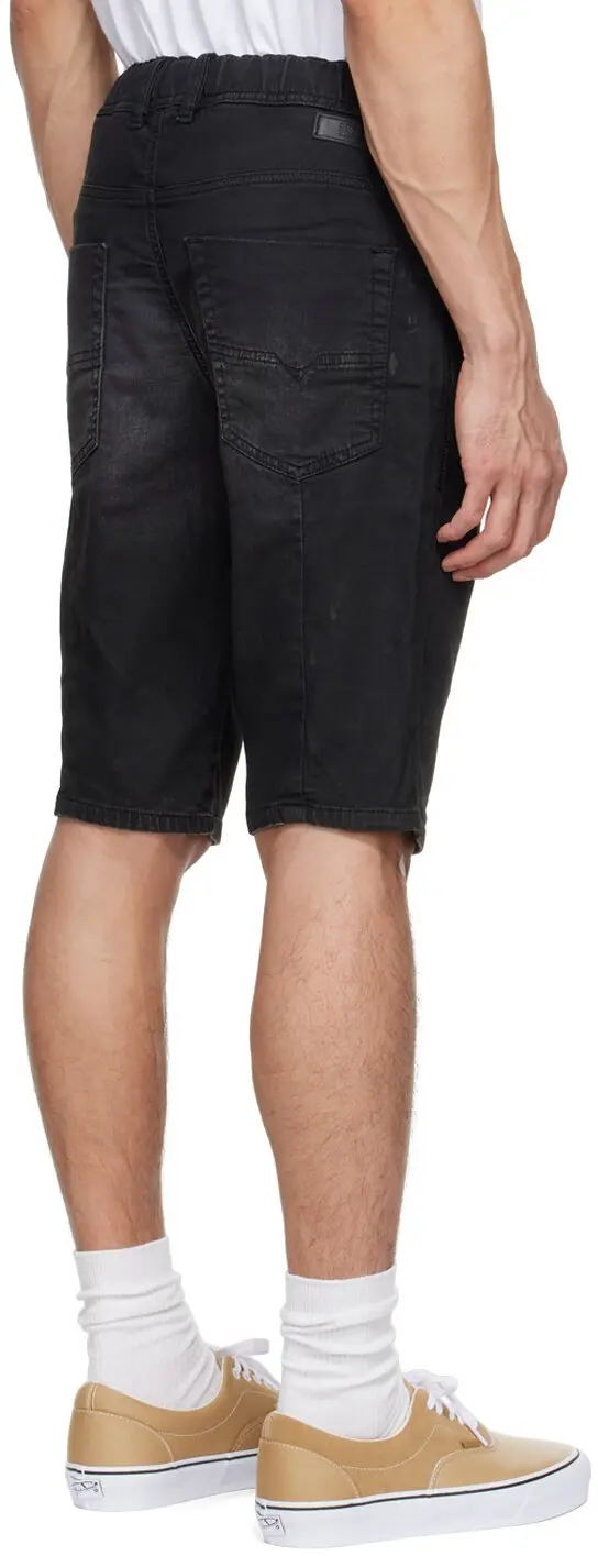 DIESEL® Drawstring Distressed Denim Shorts