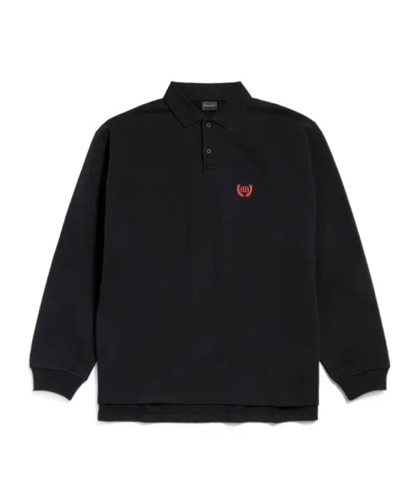 Balenciaga Long-sleeved Loose Polo Shirt