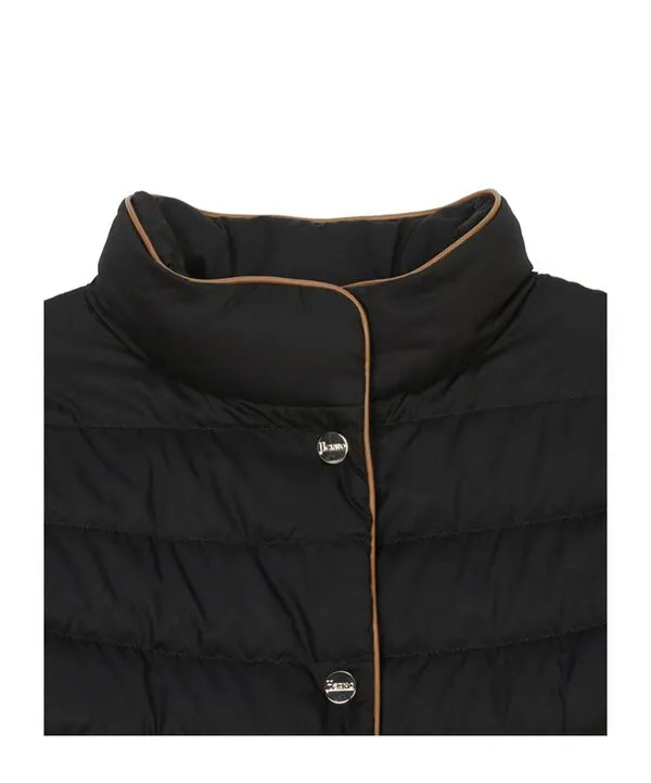 Herno Long-sleeved Down Jacket With Zip Cuffs
