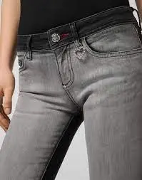 Philipp Plein Logo Detail Jeans