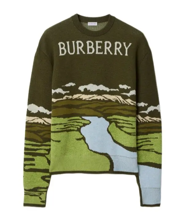 Burberry Landscape Jacquard Crewneck Jumper