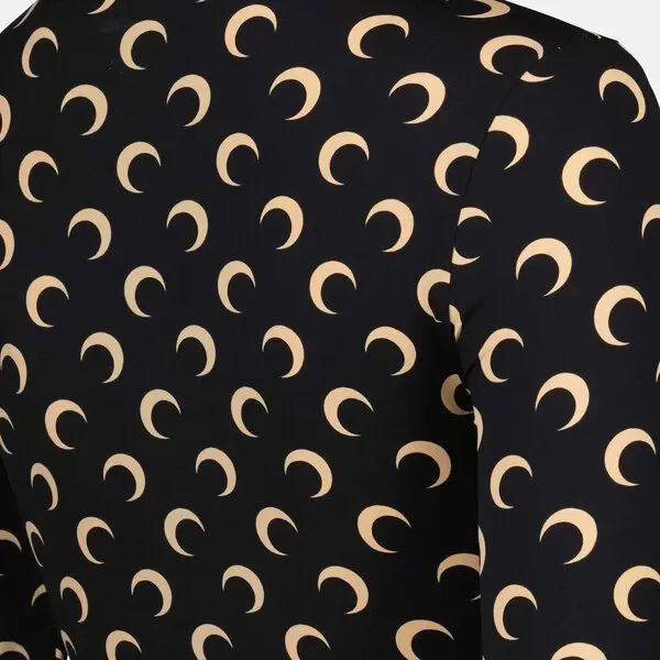 MARINE SERRE Moon Print Long Sleeve Crewneck T-shirt - No