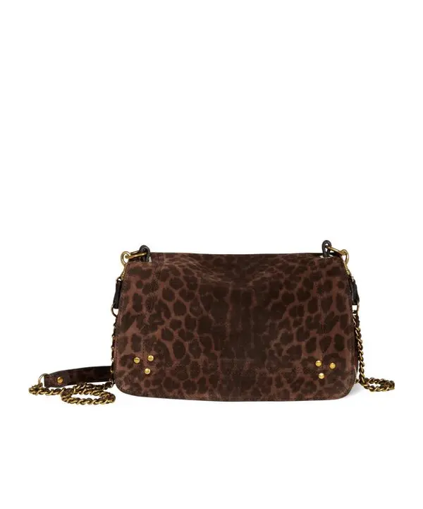 Jérôme Dreyfuss Bobi Leopard-print Shoulder Bag - Black