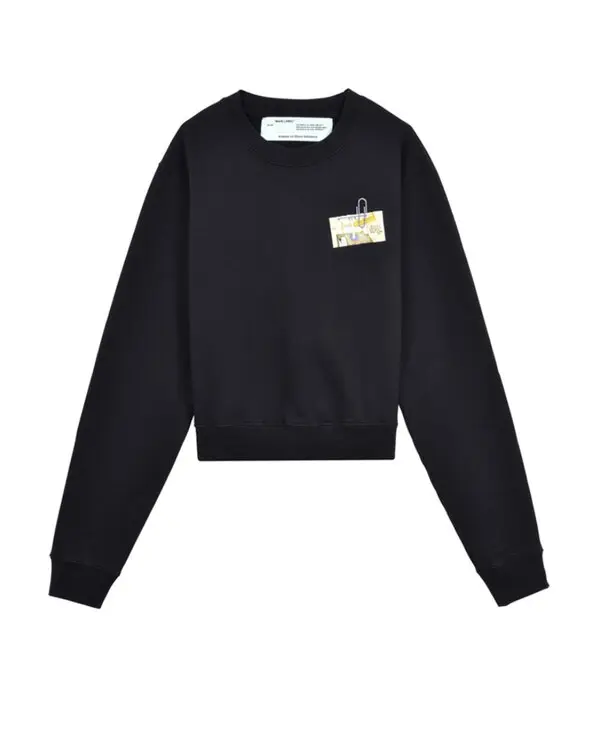 Off-White Crew Neck Long Sleeve Sweater
