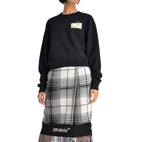 Off-White Crew Neck Long Sleeve Sweater