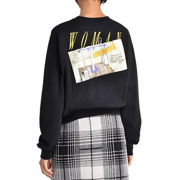 Off-White Crew Neck Long Sleeve Sweater