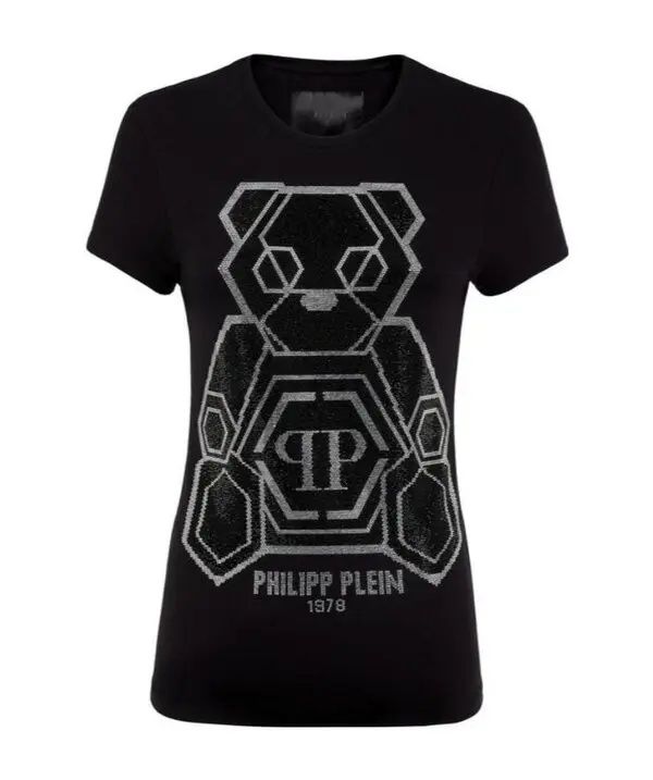Philipp Plein Logo Details T-shirt - Black