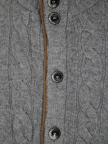 Herno Button-detailed Round Neck Sweater