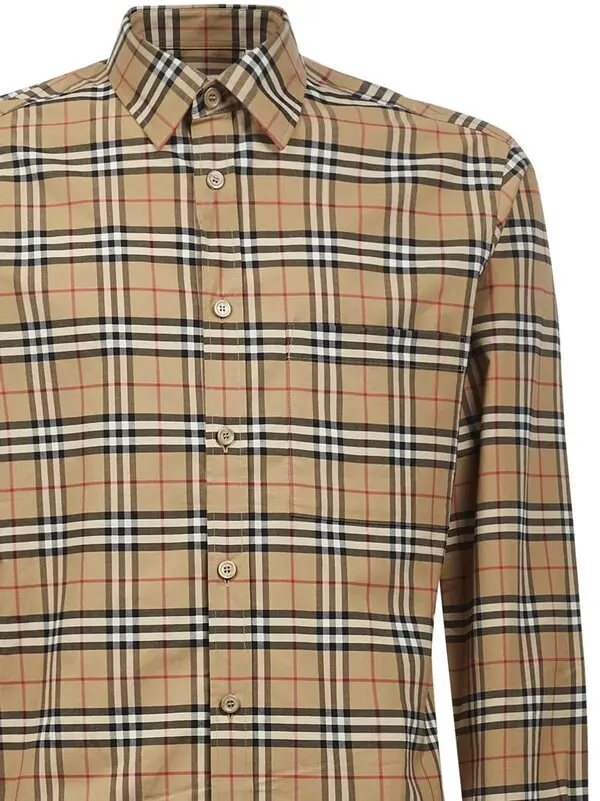 Burberry Checked Long-sleeved Shirt