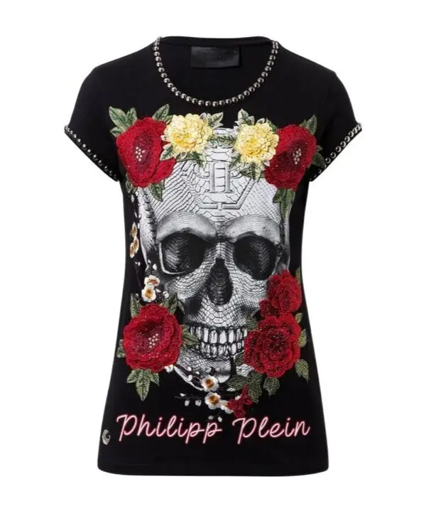 Philipp Plein Logo Details T-shirt - Black