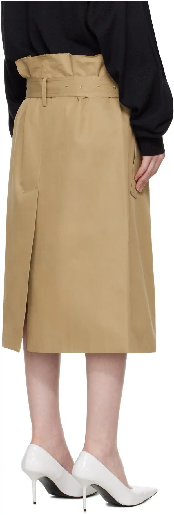Vetements Deconstructed Trench Skirt - Beige