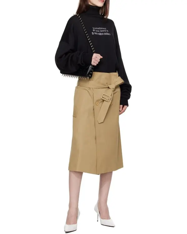 Vetements Deconstructed Trench Skirt