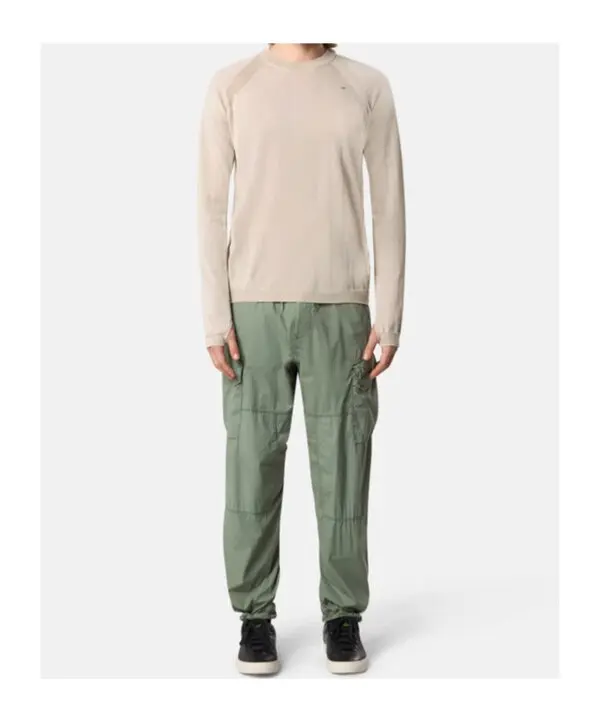 Stone Island Crewneck Jumper With Thumbhole Cuffs