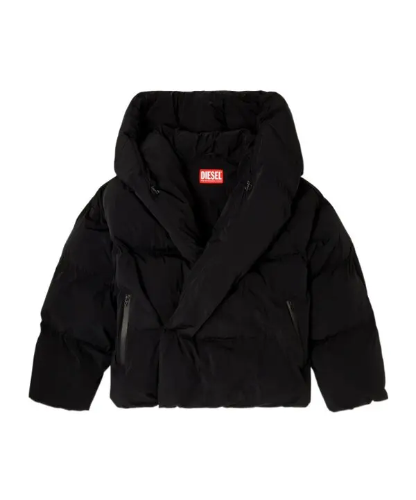 DIESEL® J-scotts Padded Wrap Puffer Jacket - Black