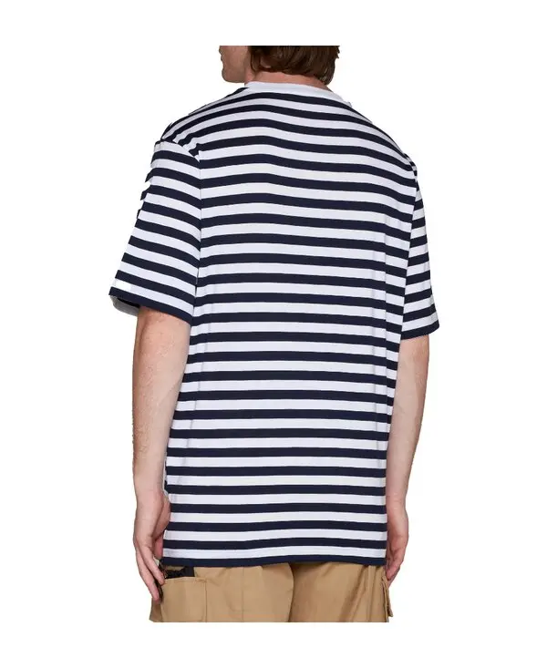 Versace Striped Crewneck T-shirt