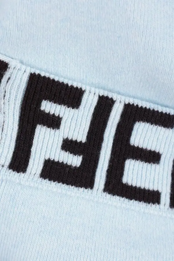 Fendi Light Wool Blend Cut-out Detailed Cardigan