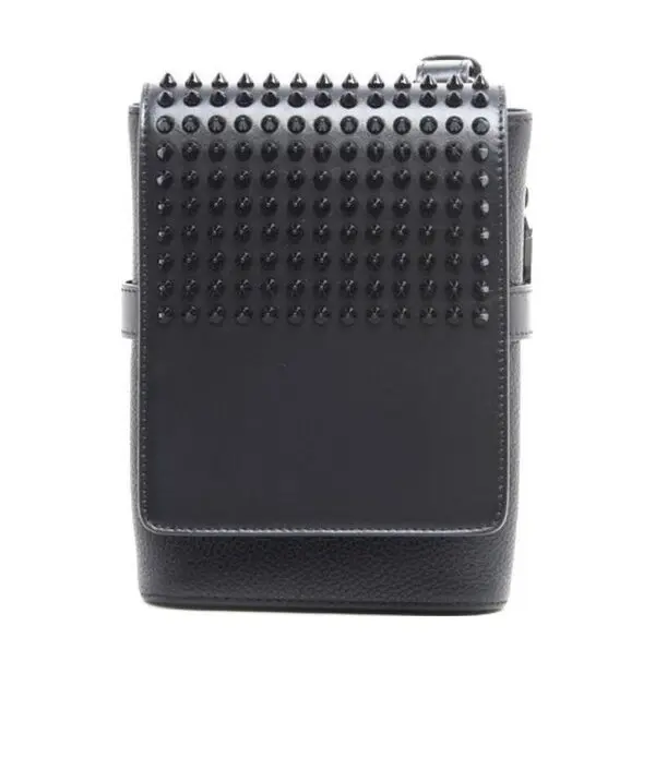 CHRISTIAN LOUBOUTIN Benech Messenger Bag With Studs - Black