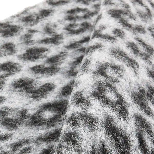 ANINE BING Leopard Printed Knitted Scarf
