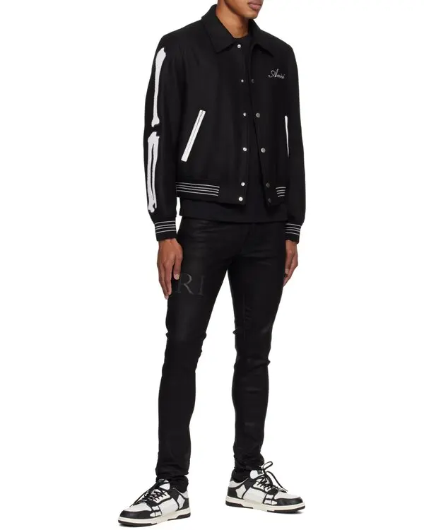 Amiri Embroidered Bone Jacket