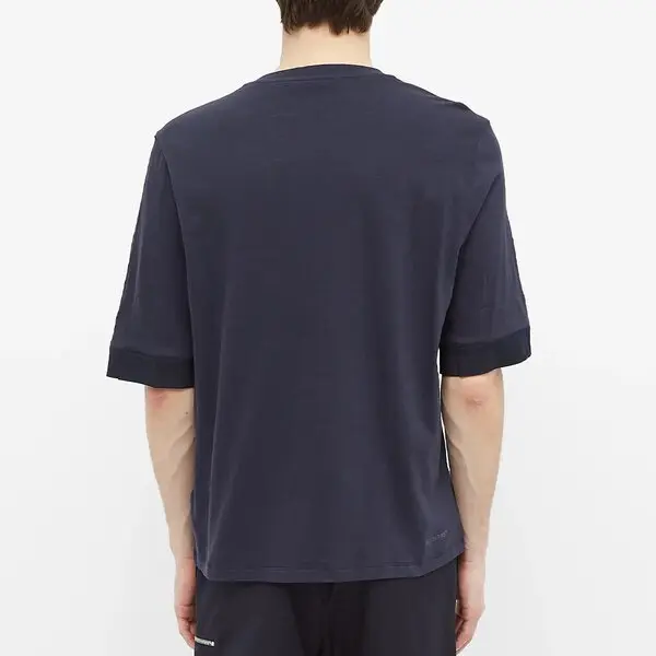 Neil Barrett Navy Blue Logo Printed T-shirt