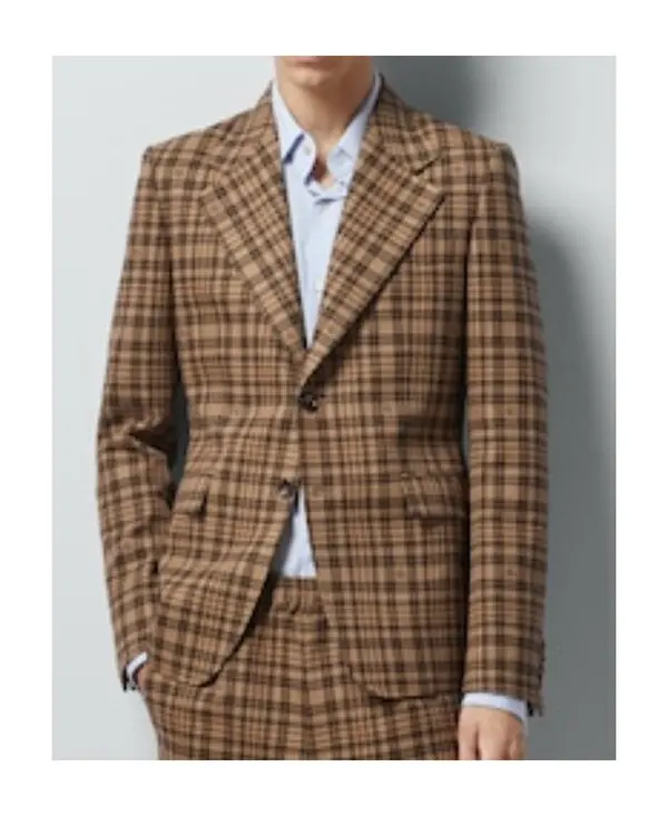Gucci Checked Blazer With Gg Monogram