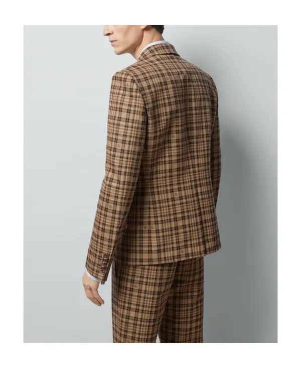 Gucci Checked Blazer With Gg Monogram