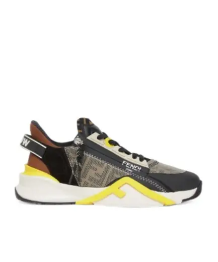 Fendi Flow Lace-up Sneakers - Green