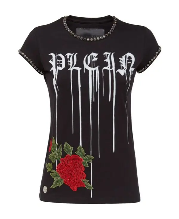 Philipp Plein Logo Details T-shirt - Black