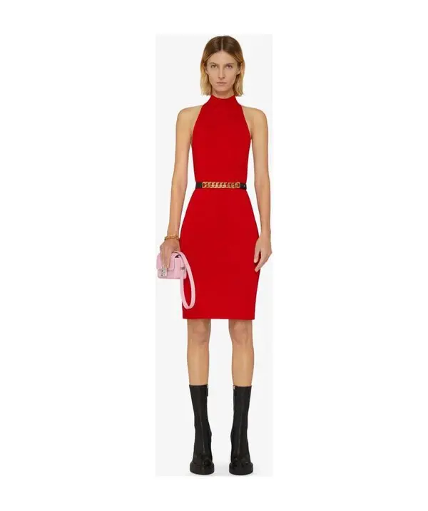 Givenchy Sleeveless High Neck Knit Dress