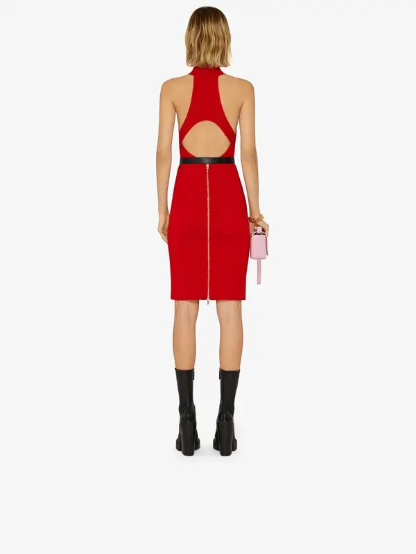 Givenchy Sleeveless High Neck Knit Dress