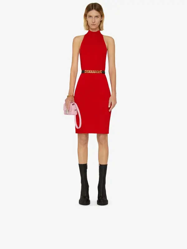 Givenchy Sleeveless High Neck Knit Dress