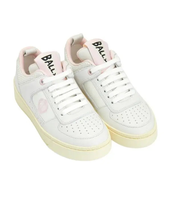 Bally Round Toe Lace-up Sneakers - White