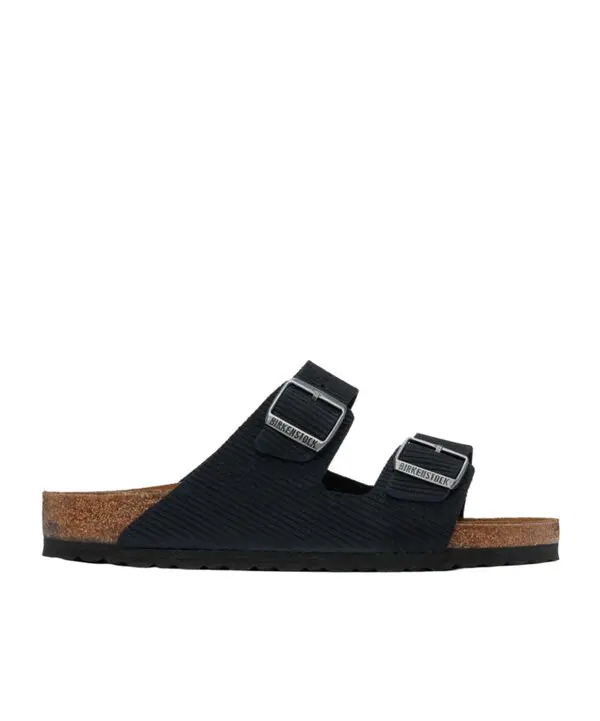 BIRKENSTOCK Arizona Suede Slides - Black