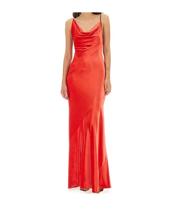 Philosophy Di Lorenzo Serafini Draped Sleeveless Maxi Dress - Red