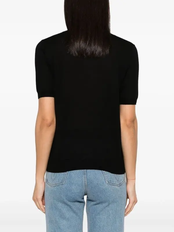 P.a.r.o.s.h Fine-knit Short-sleeves Top