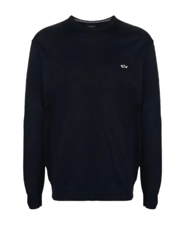 PAUL  SHARK Paul & Shark Virgin Wool Embroidered Logo Sweater
