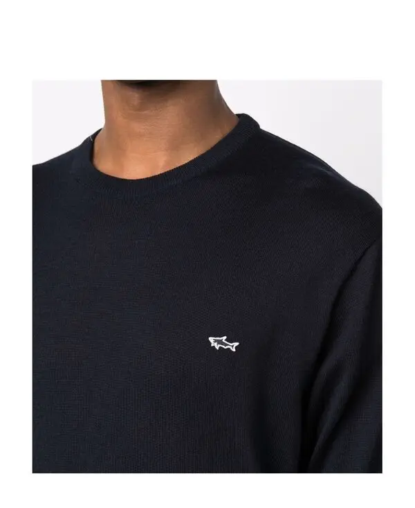 PAUL  SHARK Paul & Shark Virgin Wool Embroidered Logo Sweater