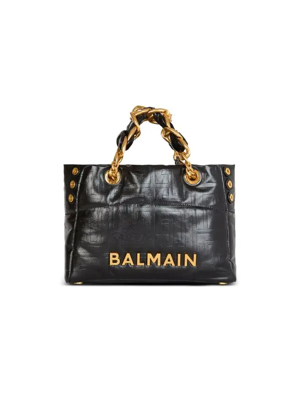 Balmain Small 1945 Soft Tote Bag - Black