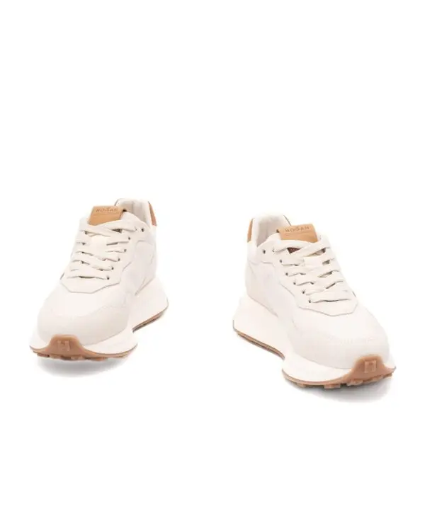 Hogan H-logo Panel Sneakers - Nude
