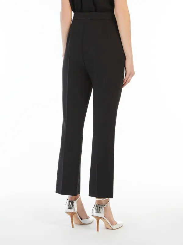 Max Mara High Waist Cropped Flare Trousers