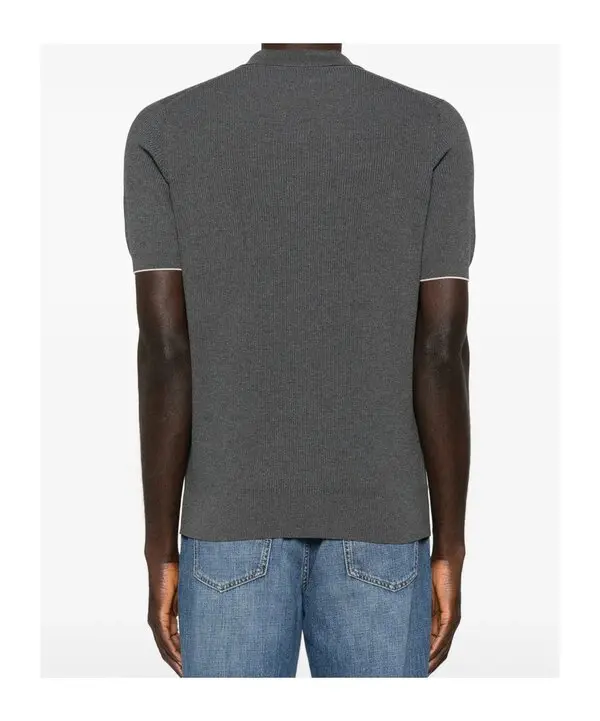 Brunello Cucinelli V-neck Knitted T-shirt