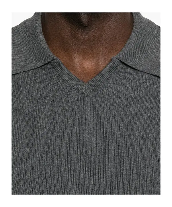 Brunello Cucinelli V-neck Knitted T-shirt
