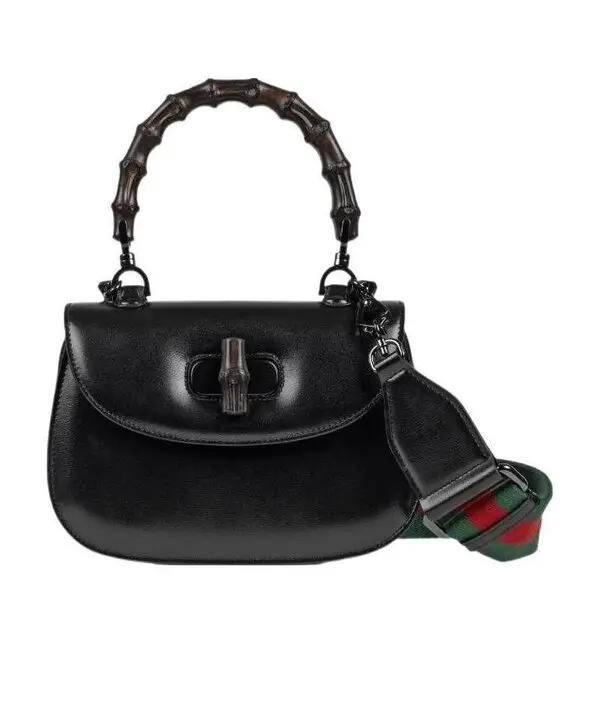 Gucci Bamboo Small Handbag - Black