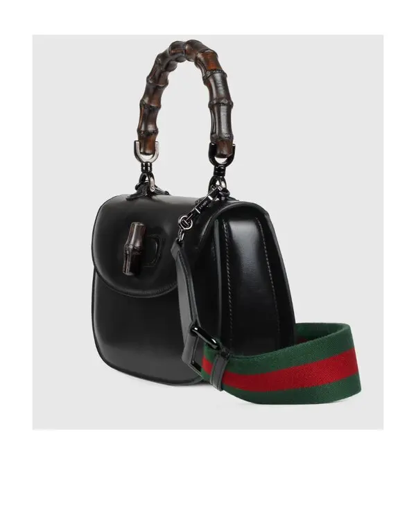 Gucci Bamboo Small Handbag - Black