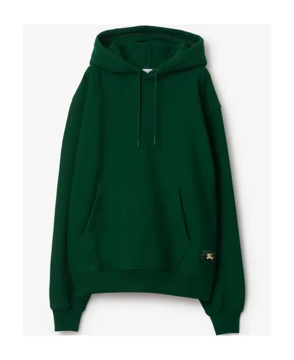 Burberry Long Sleeve Drawstring Hoodie - Green