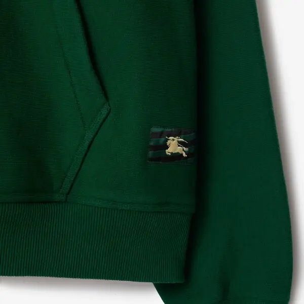 Burberry Long Sleeve Drawstring Hoodie - Green