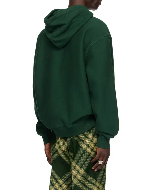 Burberry Long Sleeve Drawstring Hoodie - Green