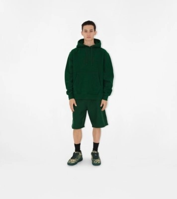 Burberry Long Sleeve Drawstring Hoodie - Green