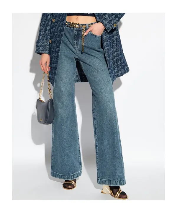 Michael Kors Belted Flare Jeans